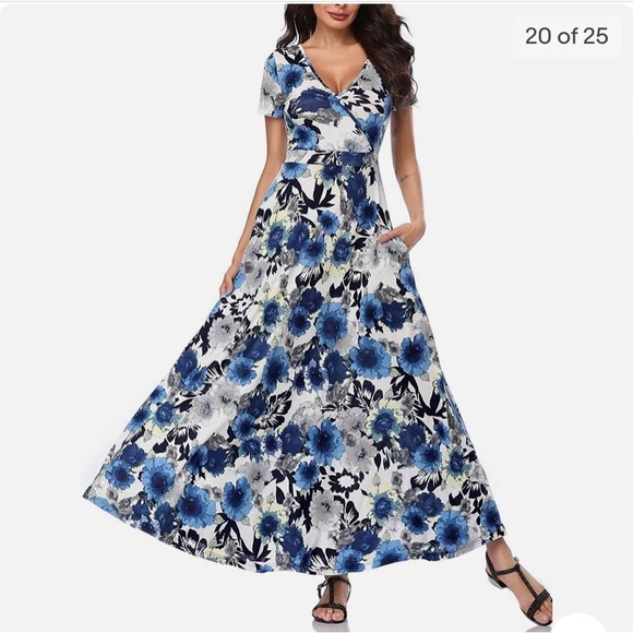 Huhot | Dresses | Huhot Womans Floral Wrap Dress | Poshmark